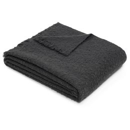 s.Oliver Wohndecke &raquo;s.Oliver Boucle Decke&laquo; mit stilvollen Fransen grau Polyester B/L: 140cm x 210cm