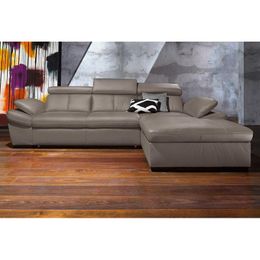 exxpo - sofa fashion Ecksofa &raquo;Salerno, Funktionssofa, Breite 280cm, hoher Sitzkomfort, L-Form&laquo; inkl. Kopf- und Armteilverstellung, wahlweise mit 