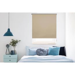 mydeco Seitenzugrollo &raquo;Thermo Win Rollo&laquo; verdunkelnd Sichtschutz ohne Bohren freih&auml;ngend bis L&auml;nge120 beige Polyester 160cm, einseitig verschiebbar, 