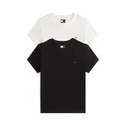 Tommy Jeans Damen T-Shirt &raquo;TJW 2PACK C-NECK TEE&laquo; Packung, 2er, 2 mit Logo-Stickerei beige XS (34)