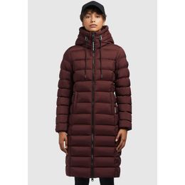 Khujo Damen Khujo Steppmantel &raquo;AETHE&laquo; Taschenbeutel aus Fleece rot XL (42)