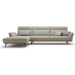 Creation BY ROLF BENZ Ecksofa &raquo;CR.460 Designsofa mit erstklassigem Sitzkomfort&laquo; Sockel in Nussbaum, Winkelf&uuml;&szlig;e in Umbragrau, Breite 338 cm bunt 