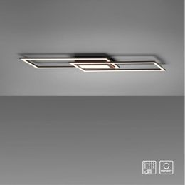 JUST LIGHT Deckenleuchte &raquo;ASMIN&laquo; LED-Board 1 Stk. Warmwei&szlig; LED, separat steuerbar (Schalter), separat steuerbar (Schalter) schwarz 1, 1 Stk.