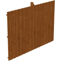 Skan Holz Carport-R&uuml;ckwand aus Deckeschalung 20x120mm braun Holzwerkstoff B/H/T: 341cm x 220cm