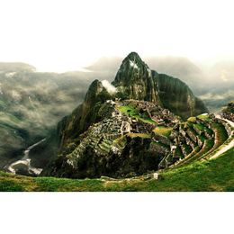 papermoon Fototapete &raquo;Machu Picchu&laquo; glatt bunt Vlies B/L: 3,5m x 2,6m, Bahnen: 7 Stk.