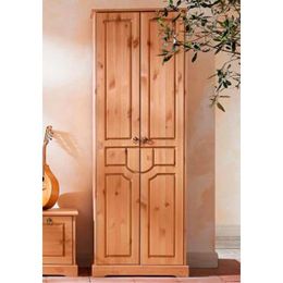 OTTO home Garderobenschrank &raquo;Klera&laquo; Breite 67 cm, aus massiver Kiefer, FSC -zertifiziert beige Massivholz B/H/T: 67cm x 187cm x 37cm