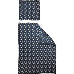 Adam Kinderbettw&auml;sche &raquo;Space&laquo; 2 Stk. GOTS zertifiziert - aus Bio-Baumwolle blau Renforc&eacute;, Obermaterial: 100% Baumwolle B/L: 135cm x 200cm, 1 Stk., 1 Stk., 