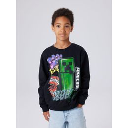 name it Herren Sweatshirt &raquo;NKMDAI MINECRAFT NREG SWEAT BRU NOOS BFU&laquo; schwarz 122/128