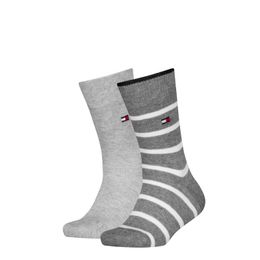 Tommy Hilfiger Herren Socken &raquo;TH KIDS SOCK BRETON STRIPE&laquo; 2 Paar grau 35-38