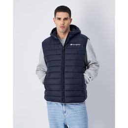 Champion Herren Steppweste &raquo;Polyfilled Vest&laquo; mit Kapuze, wasserabweisendes Obermaterial blau XS