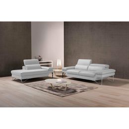 Egoitaliano Polstergarnitur &raquo;Princess Design und Sitzkomfort im Einklang, bequem und hochwertig&laquo; Set aus 2,5 Sitzer und freitehende Ottomane, Kopfst&uuml;tzen 