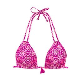 Vivance Damen Triangel-Bikini-Top &raquo;Cheerio&laquo; mit Quasten-Accessoire pink 34, Cup A/B