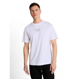 Tom Tailor Denim Herren Tom Tailor Denim Rundhalsshirt wei&szlig; XXL