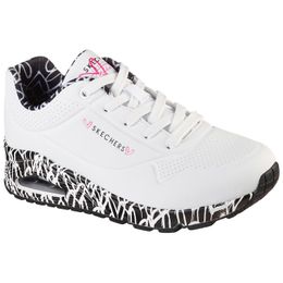 Skechers Damen Sneaker &raquo;UNO LOVING LOVE&laquo; Freizeitschuh, Halbschuh, Schn&uuml;rschuh mit Luftkammersohle schwarz-wei&szlig; 38