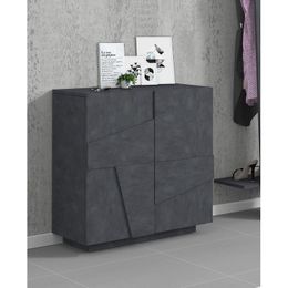 Home Affaire Schuhkommode &raquo;Ping&laquo; grau Holzwerkstoff B/H/T: 81cm x 86cm x 38cm, 2 Stk.