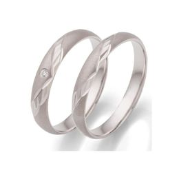 Firetti Unisex Trauring &raquo;Schmuck Geschenk Hochzeit Ehering "LIEBE"&laquo; wahlweise mit oder ohne Zirkonia (synth.) silber 63,mit Zirkonia, Silber 925 (