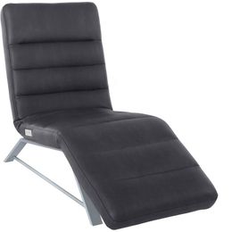 W.Schillig Relaxliege &raquo;daily dreams&laquo; Funktionsliege wahlweise mit Motor, Gestell matt, Breite 65 cm grau Longlife Xtra-Leder Z59: Glattleder mit 