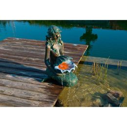 Ubbink Teichfigur &raquo;Wasserspiel Meerjungfrau&laquo; braun Polyresin