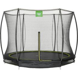 EXIT Gartentrampolin &raquo;Silhouette Ground&laquo; &Oslash; 244 cm mit Sicherheitsnetz schwarz B/L/T: 244cm