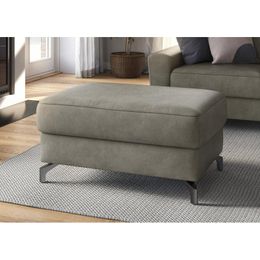Sit & More sit&more Stauraumhocker &raquo;Scarlett&laquo; mit Stauraum grau B/H/T: 102cm x 48cm x 67cm, Luxus-Microfaser,mit Stauraum
