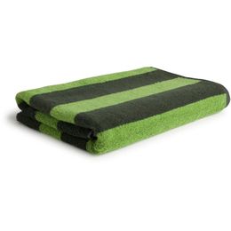 M&ouml;ve Handt&uuml;cher &raquo;Block Streifen&laquo; Handtuch mit Blockstreifen, 100% Premium Baumwolle, Made in Germany gr&uuml;n Walkfrottier, Obermaterial: 100% Baumwolle B/L: 