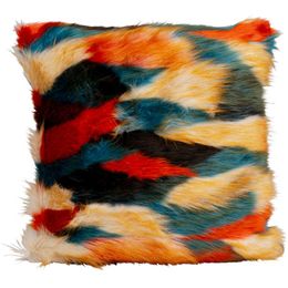 KARE Dekokissen &raquo;Glammer Colore, Kissenh&uuml;lle mit F&uuml;llung, 45x45 cm&laquo; st&uuml;tzt Kopf und Nacken angenehm und sorgt f&uuml;r erholsamen Schlaf Baumwolle, Polyester B/