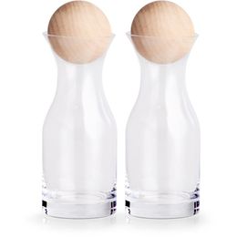 zeller Karaffe Glas, H&ouml;he 18,5 cm, Inhalt 250 ml braun Glas 250ml