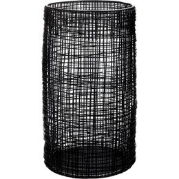 Casablanca by Gilde Windlicht &raquo;Windlicht Welding&laquo; mit Glaseinsatz schwarz Metall B/H/T: 16cm x 31cm x 16cm