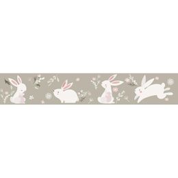 marburg Kindertapete Motiv matt Tiere, moderne Tapete f&uuml;r Wohnzimmer Schlafzimmer K&uuml;che rosa Vlies B/L: 0,18m x 5m, Rollen: 1