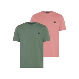 Bruno Banani Herren T-Shirt &raquo;Doppelpack&laquo; Set, 2 im 2-teiligen Set, mit Rundhalsausschnitt, unifarben 3XL
