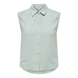 Only Damen Only Blusentop &raquo;ONLSIESTA S/L LINEN BL SHIRT PNT NOOS&laquo; mit Leinen gr&uuml;n L
