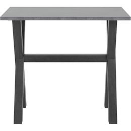 M&auml;usbacher Bartisch Gestell in X-Form (Breite 120, 140 oder 160 cm) schwarz B/H/T: 120cm x 105cm x 70cm, 120cm