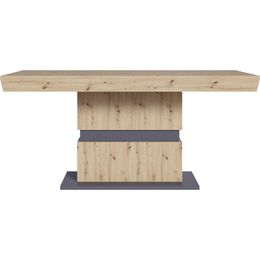 ByLiving Esstisch &raquo;Matthew&laquo; mit Auszugsfunktion, Breite 140-195 cm oder 160-215 cm braun B/H/T: 160cm x 75cm x 90cm, Synchronauszug