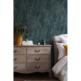 next Vliestapete &raquo;WASHED MARBLE Vliestapete 10mx52cm&laquo; Steinoptik glatt blau Vlies B/L: 0,52m x 10m, Rollen: 1