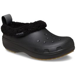 Crocs Damen Clog &raquo;Unisex Classic Lined Shorty&laquo; Regenschuh, Outdoorschuh, Hausschuh mit Warmfutter schwarz 46
