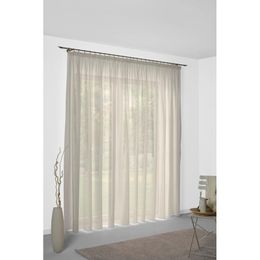 WIRTH Vorhang &raquo;Sunday&laquo; Multifunktionsband 1 Stk. tlg. nach Ma&szlig; beige Jacquard, Baumwolle, Polyester 145cm, Multifunktionsband, 141cm