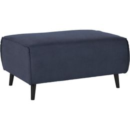 DOMO collection Hocker &raquo;Amora&laquo; mit Federkern, Fu&szlig;h&ouml;he passend f&uuml;r g&auml;ngige Saugroboter! blau B/H/T: 97cm x 47cm x 66cm, Chenille-Optik, Mit Federkern