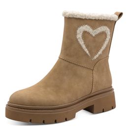 Marco Tozzi Damen Marco Tozzi Winterboots , Blockabsatz, Stiefelette mit Teddy-Herzapplikation an der Seite 41