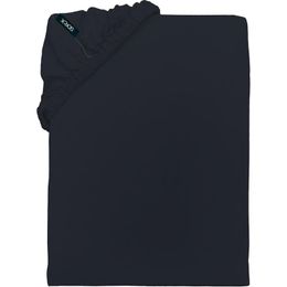 SOCCX Spannbettlaken &raquo;SOCCX&laquo; gewebtes Label schwarz Baumwoll-Jersey, Obermaterial: 100% Baumwolle B/L: 200cm, 1 Stk., Baumwoll-Jersey, 140-160x200 