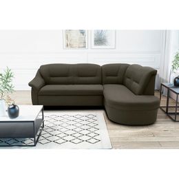 DOMO collection Ecksofa &raquo;Faenza f&uuml;r kleine R&auml;ume, Stellma&szlig;e 232x176cm, komfortabel, L-Form&laquo; mit Ottomane, zeitlos, elegante Armlehnen, wahlweise mit 