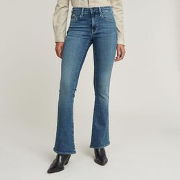 G-Star Raw G-Star Damen G-STAR Bootcut-Jeans &raquo;3301 Flare Wmn&laquo; aus Stretch-Denim blau 28, L&auml;nge 30