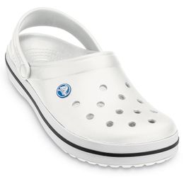 Crocs Damen Clog &raquo;Crocband Clog&laquo; ,Sommerschuh, Schlappen, Hausschuh mit zweifarbiger Laufsohle wei&szlig; 42