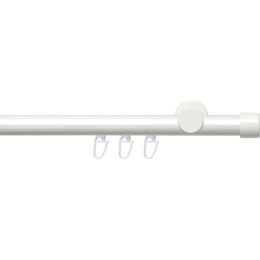 Liedeco Gardinenstange &raquo;Innenlaufgarnitur 20 mm Power Endkappe&laquo; &Oslash; 20 mm 1 l&auml;ufig-l&auml;ufig Fixma&szlig; Gardinenstange Komplett wei&szlig; Aluminium B/L: 240cm &Oslash; 20mm, 1 Stk
