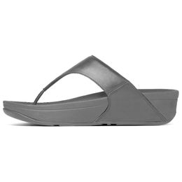 fitflop Damen Dianette &raquo;LULU LEATHER TOEPOST&laquo; Zehentrenner, Pool Slides, Pantolette, Badeschuh mit Keilabsatz 42