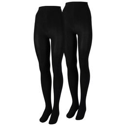 Heatkeeper Damen Thermostrumpfhose &raquo;LADIES THERMAL TIGHTS&laquo; mit isolierender Schicht f&uuml;r kalte Wintertage schwarz S/M