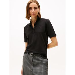 Tommy Hilfiger Damen Poloshirt &raquo;1985 REG PIQUE POLO&laquo; mit Logo-Stickerei, Seitenschlitze, Regular Fit M (38)