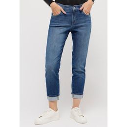 Angels Damen Angels Mom-Jeans &raquo;DARLEEN CROP TU&laquo; im Five-Pocket Style blau 34, N-Gr