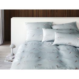 Elegante Bettw&auml;sche &raquo;Sp&auml;tzchen&laquo; 2 Stk. angenehmes Hautgef&uuml;hl Mako-Satin, Obermaterial: 100% Baumwolle B/L: 135cm x 200cm, 1 Stk., 1 Stk., Mako-Satin, B/L: 80cm