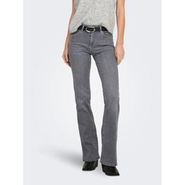 Only Damen Only Bootcut-Jeans &raquo;ONLBLUSH MID WAIST FLARED DNM REA1099&laquo; mit dezentem Used-Look XS (34), L&auml;nge 32