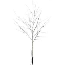 Bonetti LED Baum &raquo;Weihnachtsdeko&laquo; 3 Stk. Warmwei&szlig; 3 Beleuchtete Deko-Str&auml;ucher in Birkenoptik, H&ouml;he je 80 cm wei&szlig; 96, H: 80cm, 3 Stk.